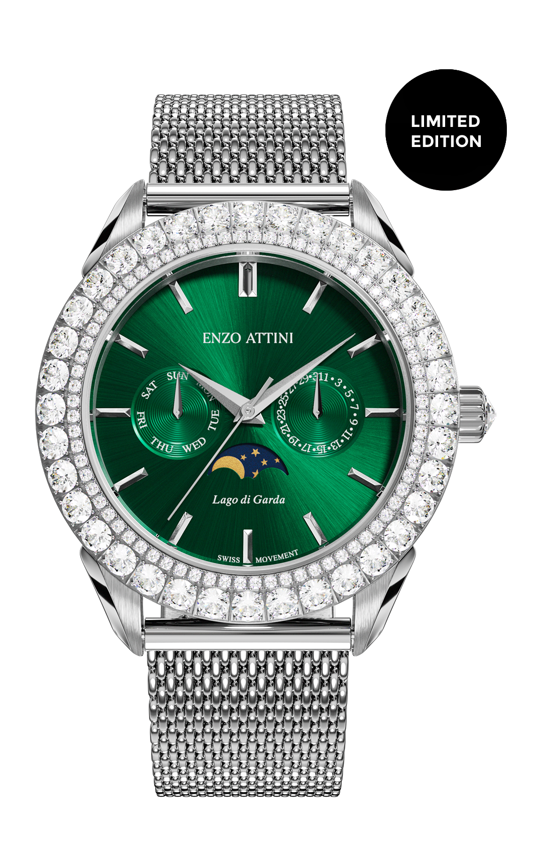 Lago di Garda ll / Mesh Strap, Swiss Movement. – enzoattini.com